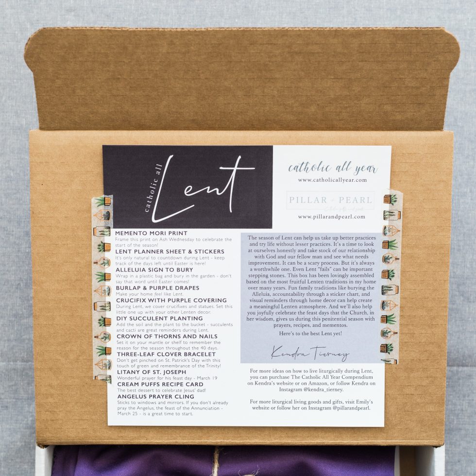Liturgical Year Subscription Boxes, Meal Planner Catholic Mom Bundle ...