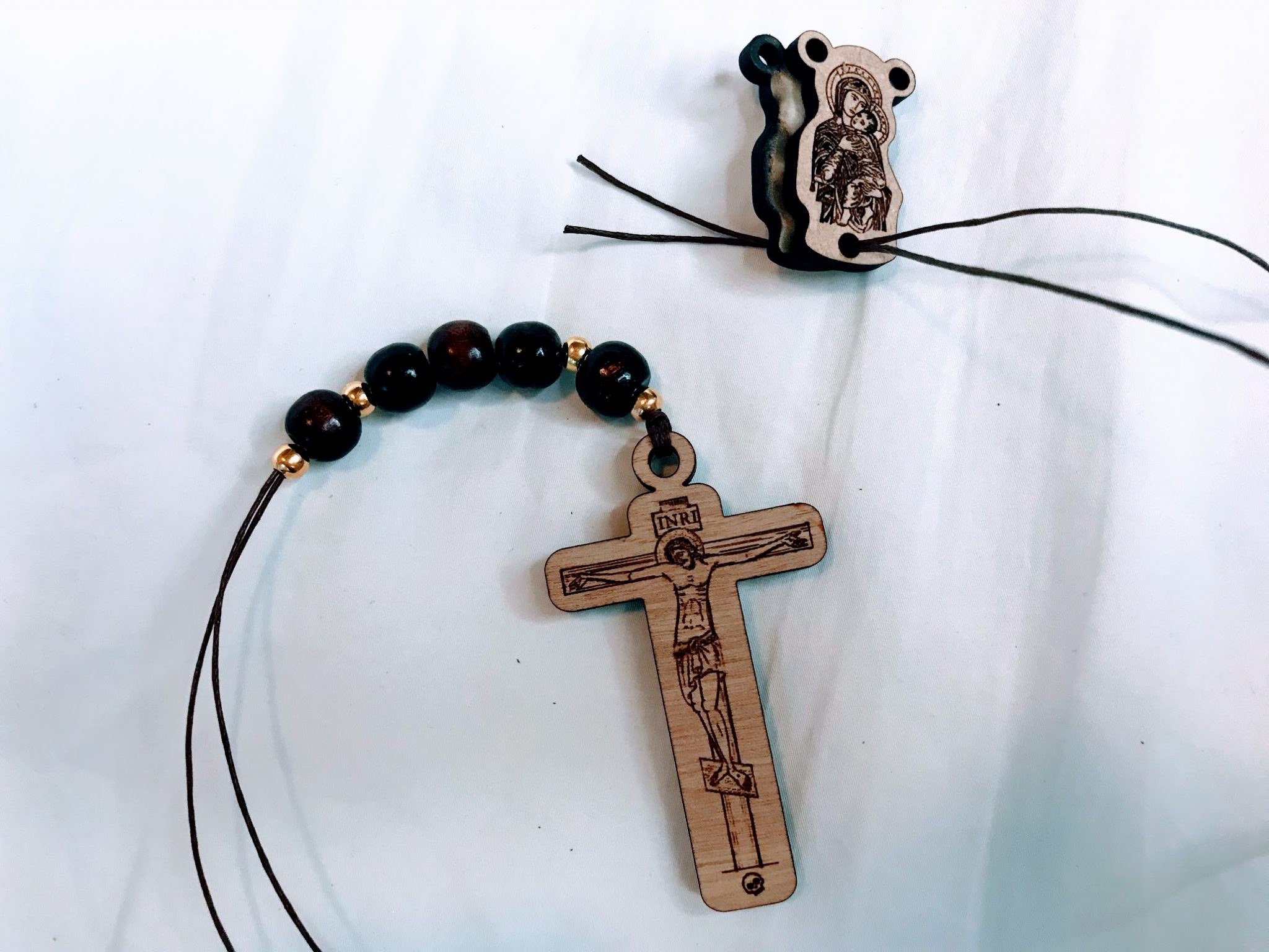 Making a Rosary with No Special Tools and Almost No Knots (because ...