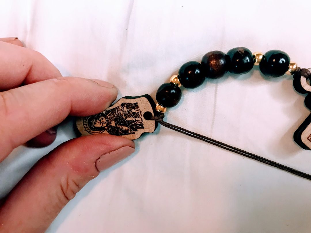Making a Rosary with No Special Tools and Almost No Knots (because ...