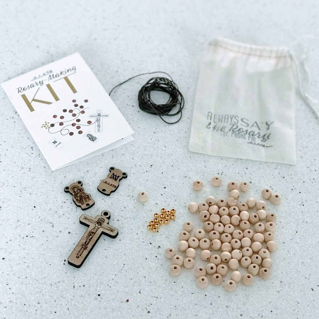 Making a Rosary with No Special Tools and Almost No Knots (because ...