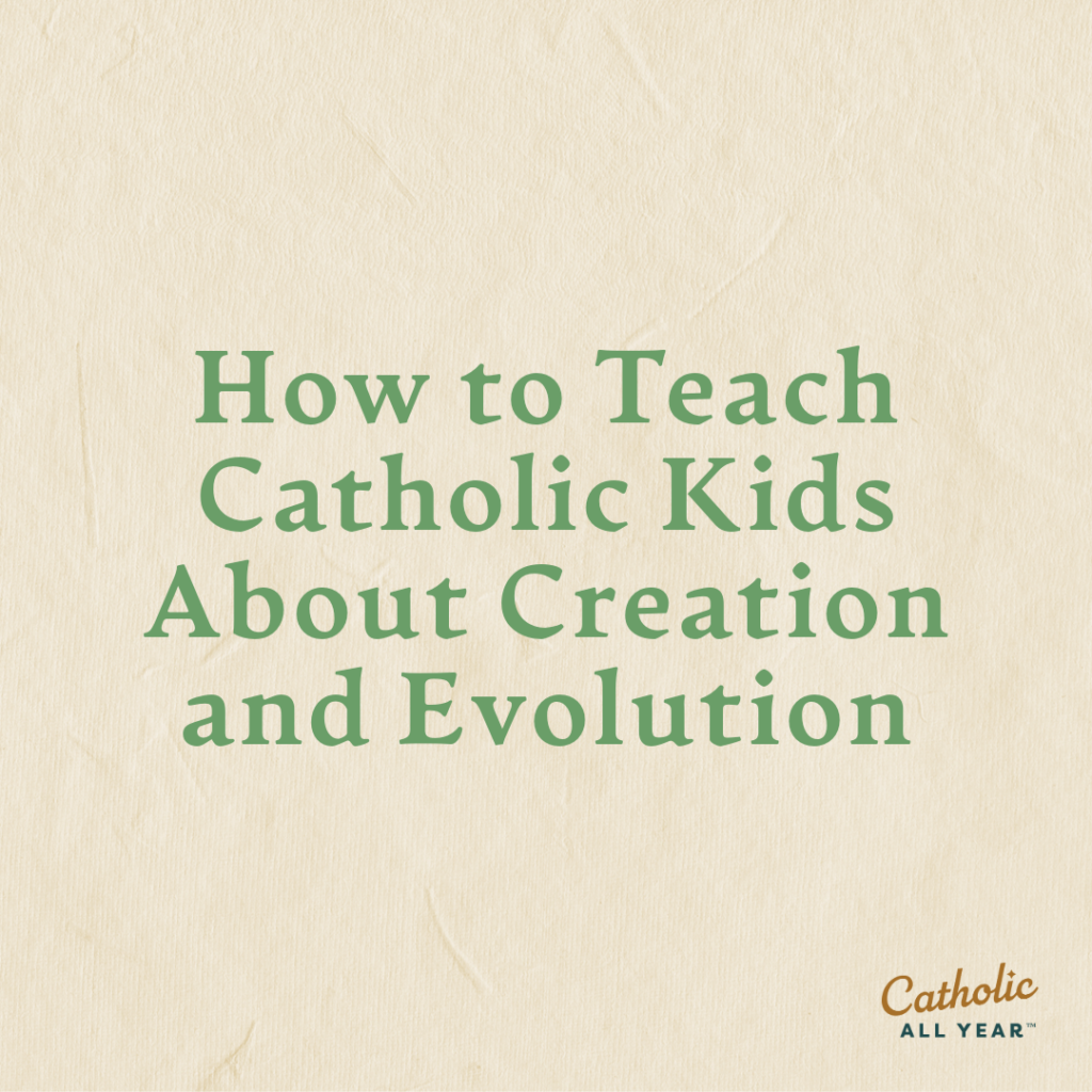 How to Teach Catholic Kids About Creation and Evolution - Catholic All Year